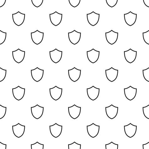 security shield seamless pattern shield protection vector geometric