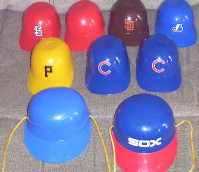 Lot Of 9 Mlb Souvenir Mini Batting Helmets Plastic Vintage Ebay