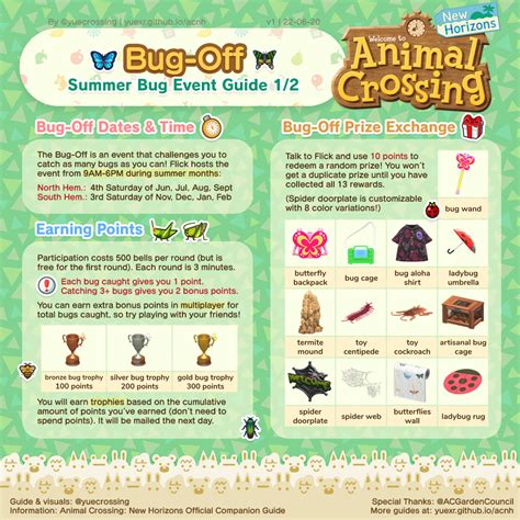 Yues Acnh Guides Bug Off And Fishing Tourney Animal Crossing