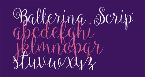 Ballerina Script Free Font What Font Is