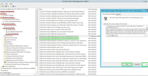 How To Configure Interactive Logon Message Gpo