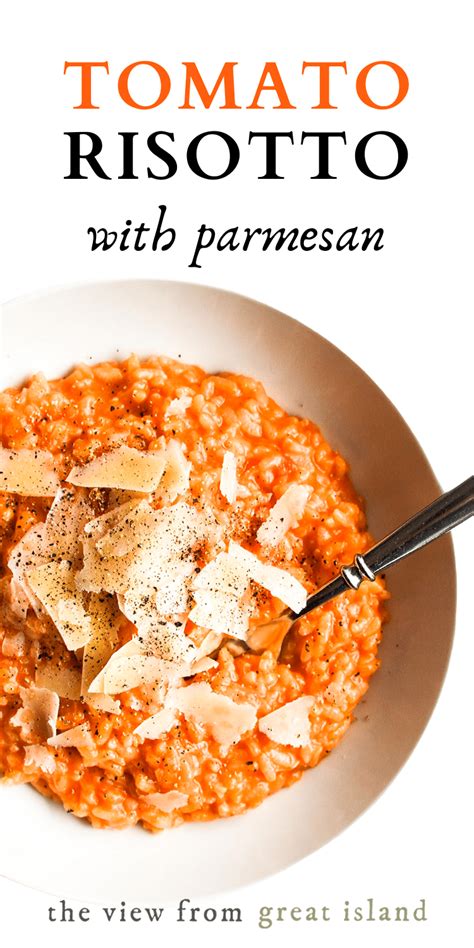 Tomato Risotto With Parmesan Cheese Recipe