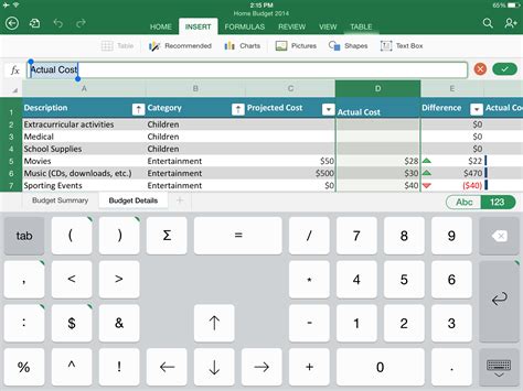 Excel Ipad Table At Shawana Salvatore Blog