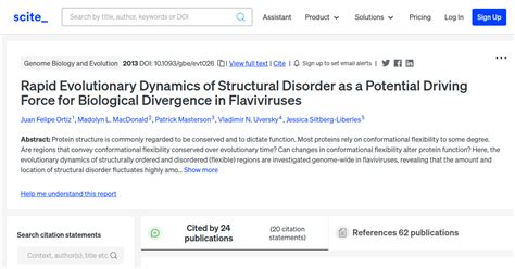 Rapid Evolutionary Dynamics Of Structural Disorder As A Potential