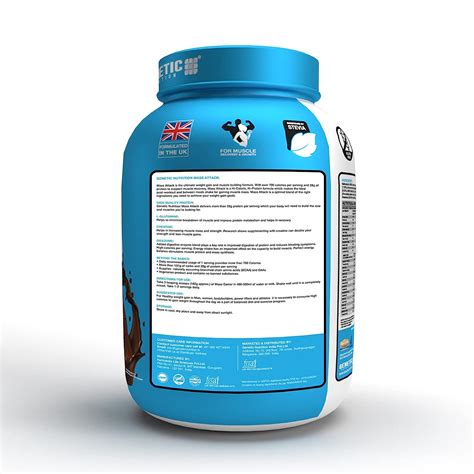 Genetic Mass Attack Superior Mass Gainer 3kg Free Mega Vitamin