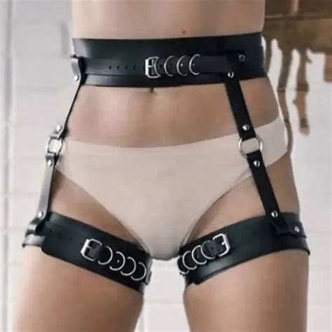 Womens Lingerie Sex Costumes Harness Garter Body Strap Belt Stockings