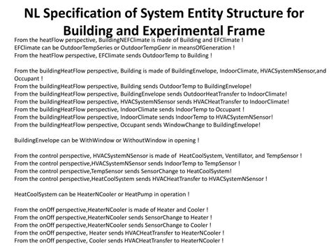 Ppt Illustrating System Entity Structure For Building Simulation Powerpoint Presentation Id
