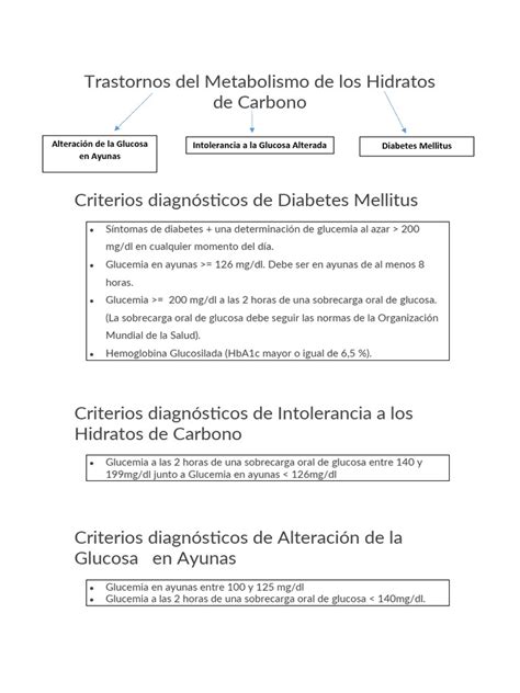 Criterios Diagnósticos De La Diabetes Mellitus Pdf