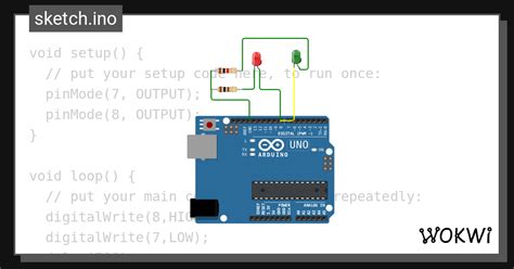 Alternate Blinking Wokwi Esp32 Stm32 Arduino Simulator