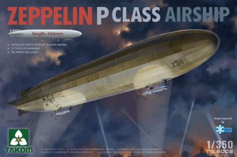 1350 Ölçekler Zeplin P Class Airship Takom