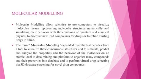 Molecular Modellingpptx