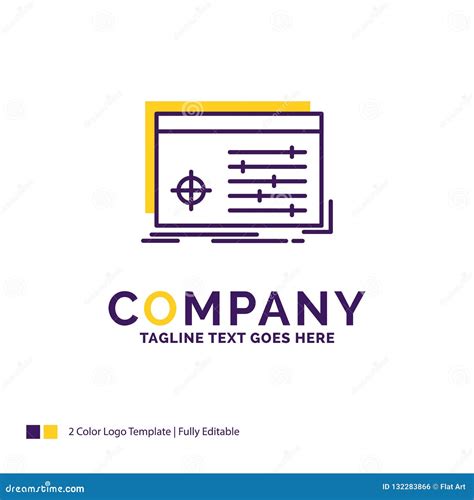 Company Name Logo Design For File Object Processing Settings Stock