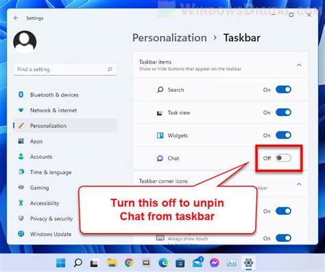 How To Unpin Chat From Windows 11 Taskbar