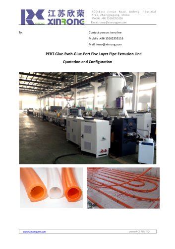 Xinrong Aramid Rtp Pipe Production Line Jiangsu Xinrongplas Machinery Co Ltd Pdf Catalogs