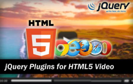 Best JQuery Plugins For Creating HTML Video
