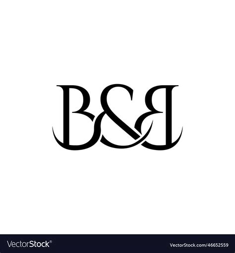 Bb Initials Logo Design Initial Letter Logo Vector Image
