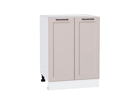 Шкаф нижний с 2 мя дверцами Барселона Кашемир Белый