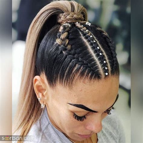 جدیدترین مدل بافت مو جلو سر 2021 زنانه و دخترانه بافت مو فرانسوی