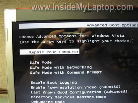 How To Start Factory Os Restore On A Dell Inside My Laptop
