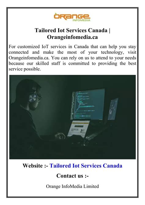 Ppt Tailored Iot Services Canada Orangeinfomediaca Powerpoint
