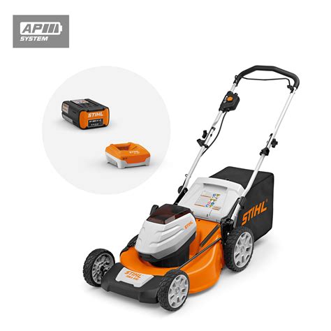 Walk Behind Mowers Stihl Lithium Ion Push Lawn Mower Set Cutting Width 21 In Power Source