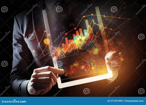 Economic Growth Graph Financial Data Stock Market Investment Stock