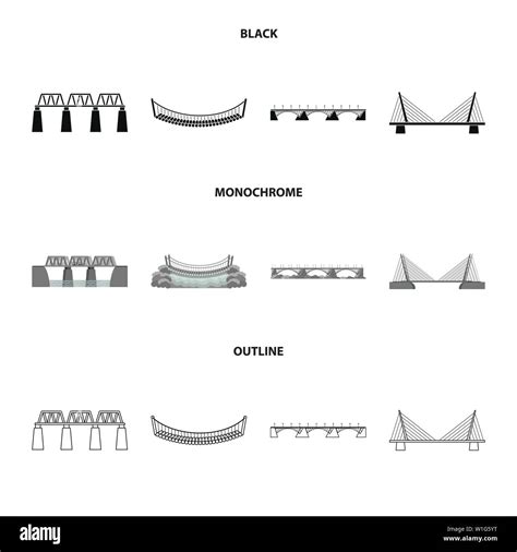 Isolated Object Of Connection And Design Sign Collection Of Connection And Side Vector Icon For