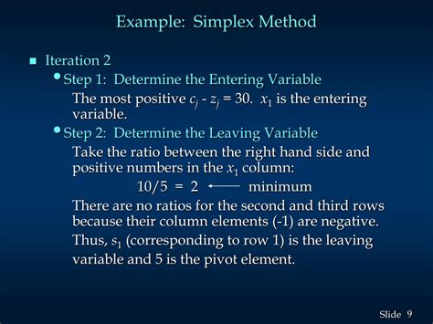 Ppt Example Simplex Method Powerpoint Presentation Free Download