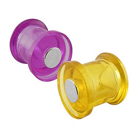 Master Magnetics Pasadores Empuje Magnéticosamarllopq10 Tachuelas