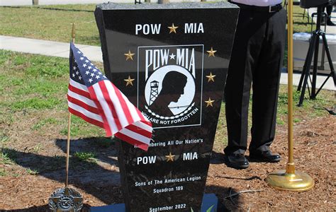 Pow Monument Unveiled By American Legion In Sebastian Sebastian Daily