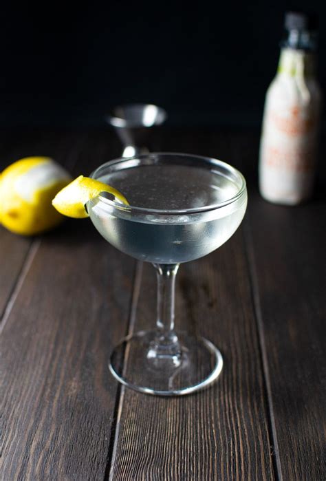 Classic Gin Martini With Orange Bitters And Lemon Twist