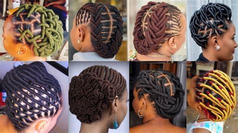 African Threading Hairstyle With Brazilian Woolkiko Braids For Women