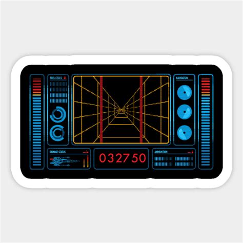 X Wing Targeting Computer Geek Sticker Teepublic