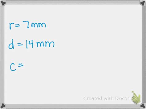 SOLVED The Radius Diameter Or Circumference Of A Circle Is Given Numerade