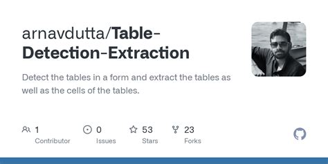 Github Arnavduttatable Detection Extraction Detect The Tables In A Form And Extract The