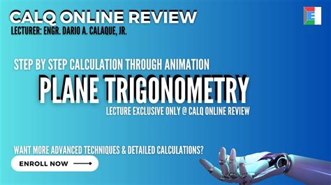 Plane Trigonometry Animated Calculations YouTube