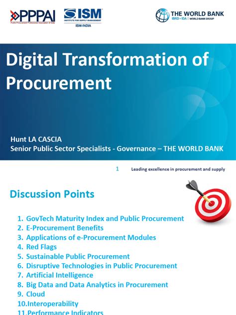 Hunt La Ism Digital Transformation Of Procurement Pdf Procurement Artificial Intelligence