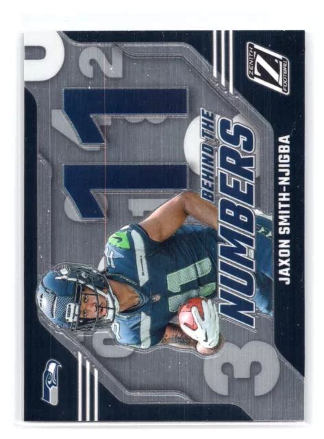 2023 Panini Zenith Jaxon Smith Njigba Behind The Numbers Seahawks De