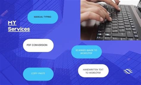 manual typing work convert pdf to word or excel and data collection by