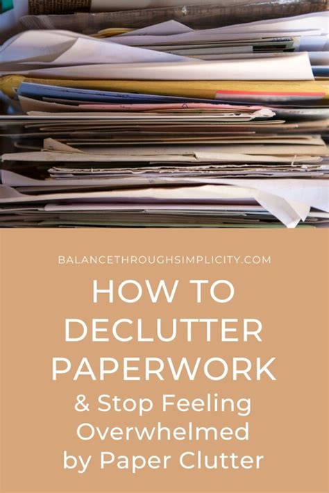 Decluttering Paperwork Tips And Setting Up A Simple Filing System