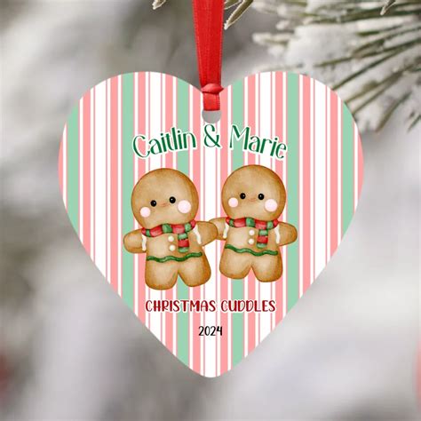 Personalised Christmas Tree Decoration For Same Sex Couple