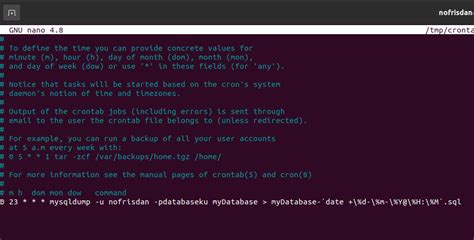 Cara Backup Database MySql Secara Otomatis Di Ubuntu Server