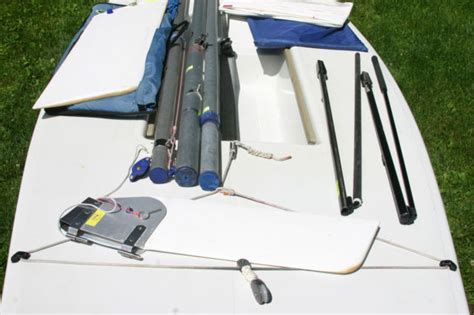 2004 Vanguard Laser Seitech Dolly Race Rig Two Sails Carbon Tiller Extension For Sale In