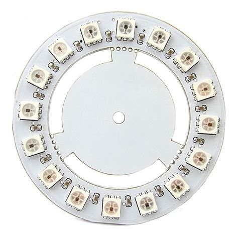 ws2811 5050 full color rgb led lamp round panel 16 bit 5v cascadable rainbow led module for