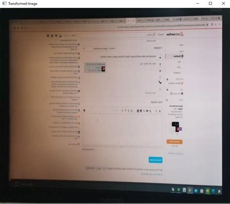 Image Transformation In OpenCV And Qt C Stack Overflow