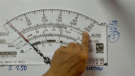 Analog Multimeter Scale