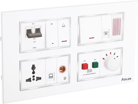 Adler Plastic Modular Switch Socket Combination Board At Piece In Rajkot