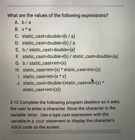 Solved Checkpoint 311 Assume The Following Variable