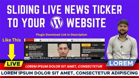 How To Add A Live Footer Scrolling News Ticker To Your Wordpress Website Hindi Youtube