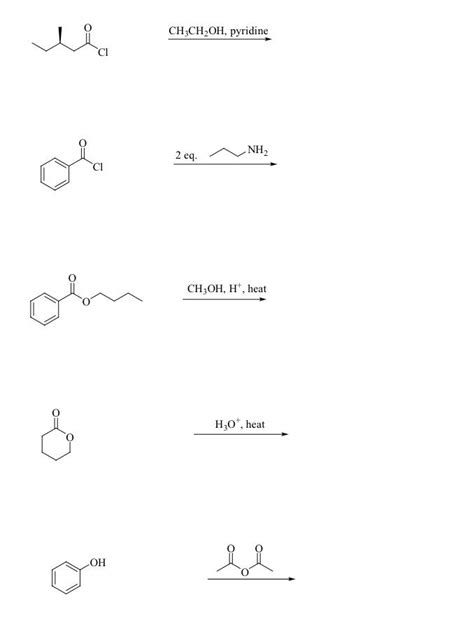 Solved Wea Ch3ch2oh Pyridine Nh 2 Eq Ci Ch3oh H Heat